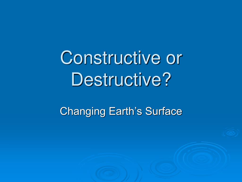 PPT - Constructive or Destructive? PowerPoint Presentation, free ...
