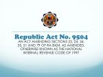 PPT - TAX AMNESTY ACT OF 2007 Republic Act No. 9480 PowerPoint ...