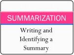 PPT - Summarization in any Subject PowerPoint Presentation, free ...