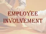 PPT - EMPLOYEE INVOLVEMENT (Participation and Teamwork) PowerPoint ...