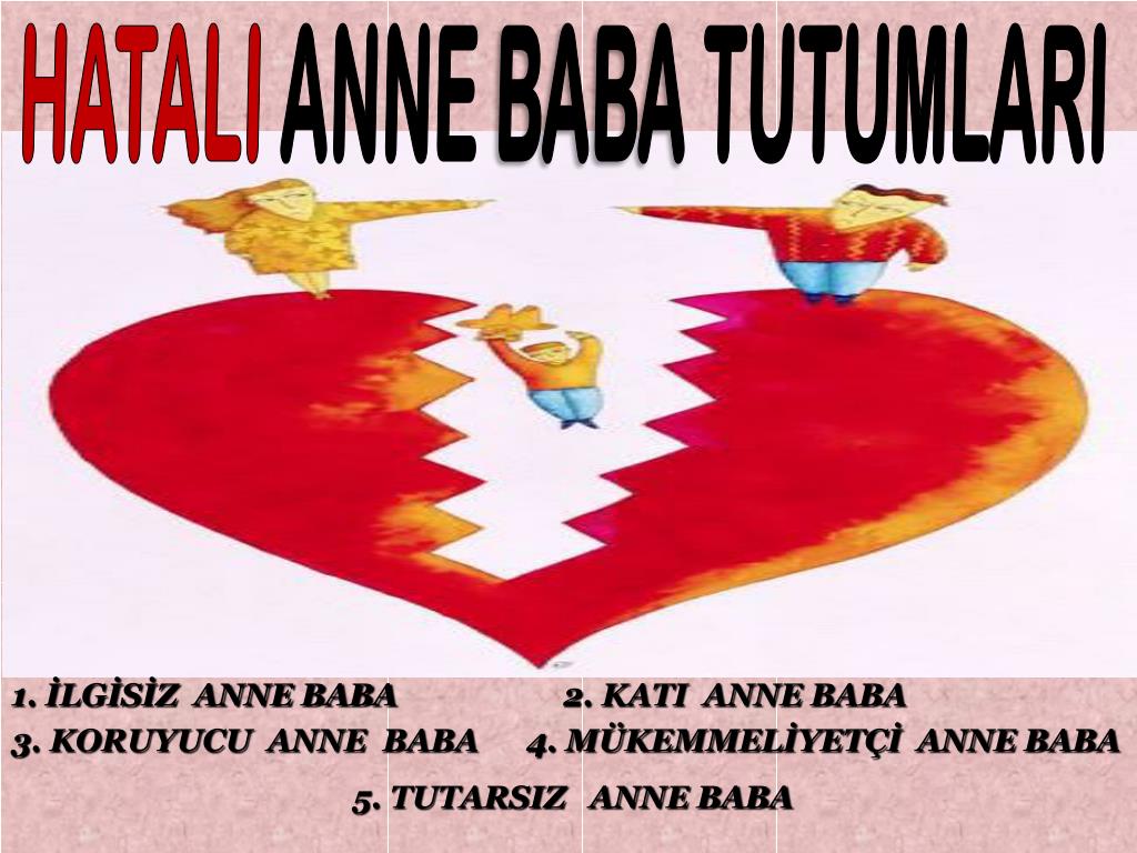 PPT - 1. İLGİSİZ ANNE BABA 2. KATI ANNE BABA PowerPoint Presentation ...