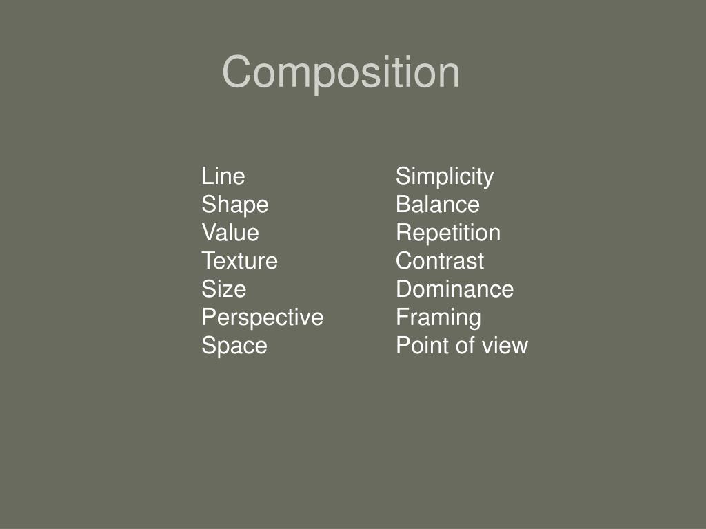 PPT - Composition PowerPoint Presentation, free download - ID:3550167