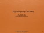 PPT - HFOV high frequency Oscillatory Ventilation PowerPoint ...