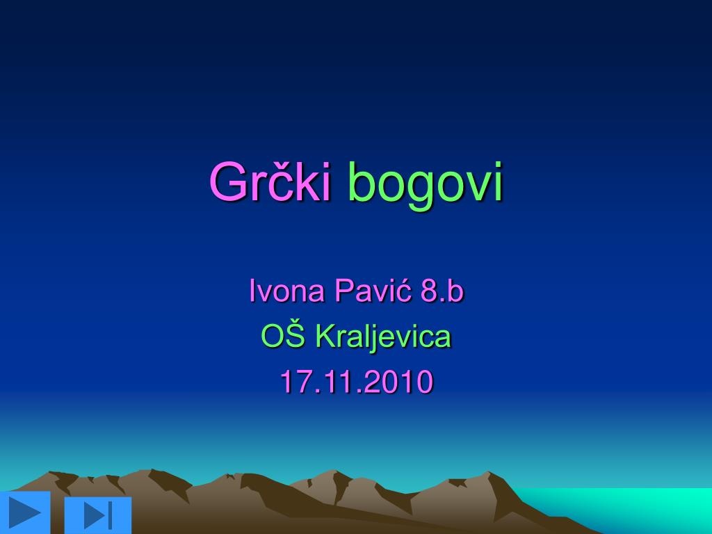 PPT - Grčki bogovi PowerPoint Presentation, free download - ID:3556874