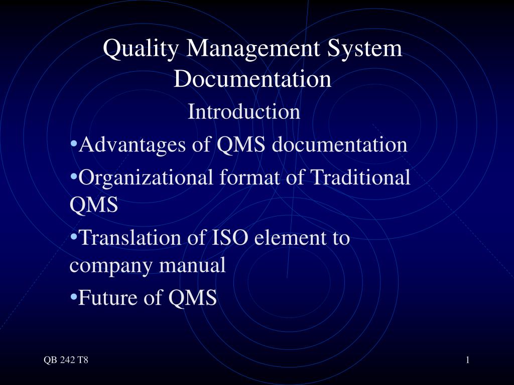 PPT - Quality Management System Documentation PowerPoint Presentation ...