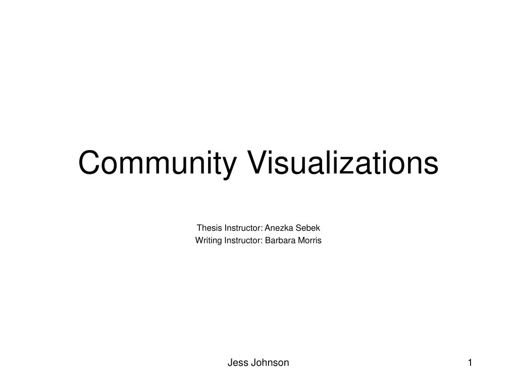 PPT - Community Visualizations PowerPoint Presentation, free download ...