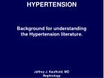PPT - Hypertension PowerPoint Presentation, free download - ID:1550701