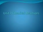PPT - Unit 8 Chemical Reactions PowerPoint Presentation, free download ...