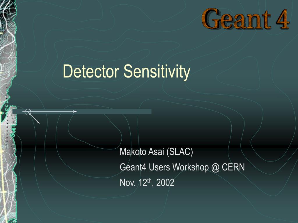 PPT - Detector Sensitivity PowerPoint Presentation, free download - ID ...