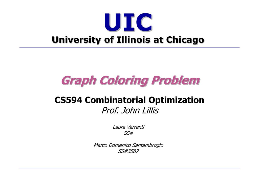 Ppt Graph Coloring Problem Powerpoint Presentation Free Download
