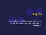 PPT - Cliques PowerPoint Presentation, free download - ID:6611061