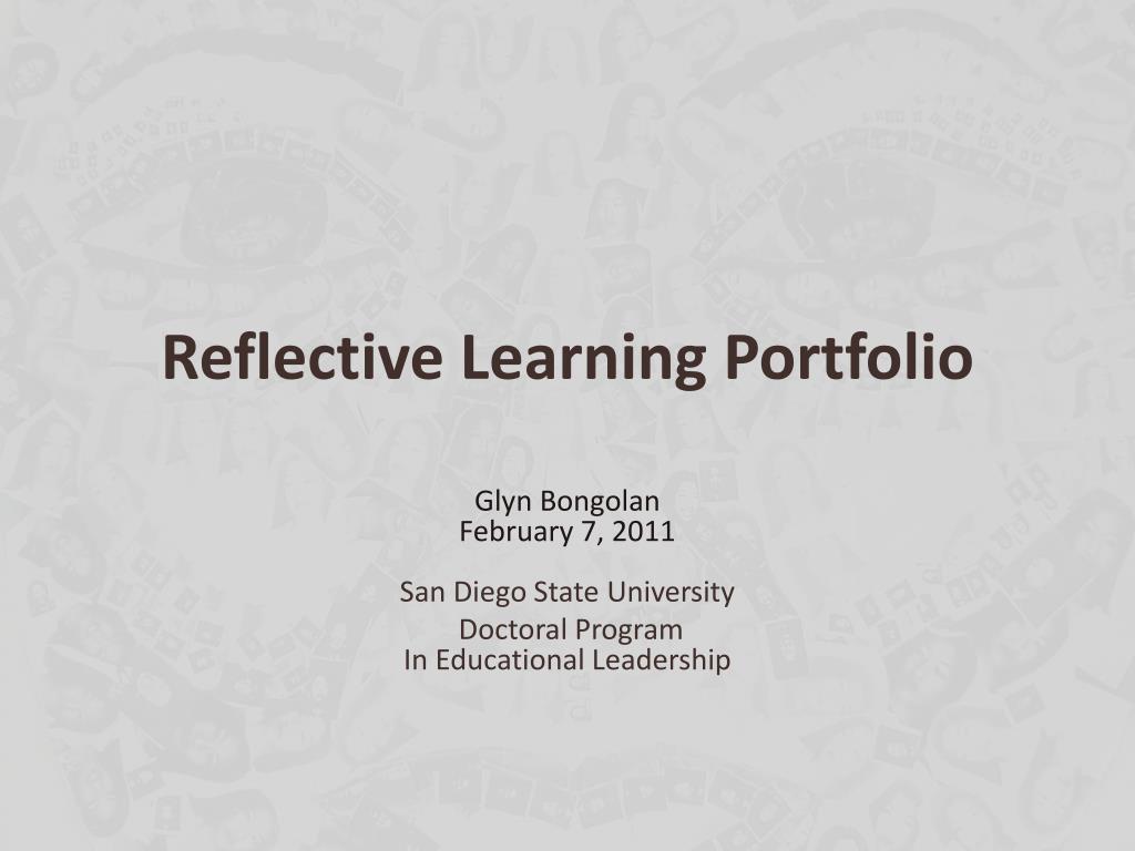 PPT - Reflective Learning Portfolio PowerPoint Presentation, free ...
