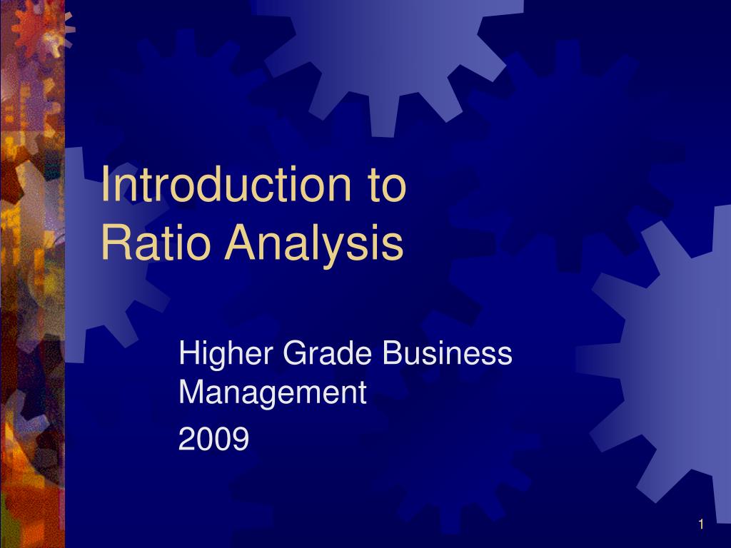 PPT - Introduction to Ratio Analysis PowerPoint Presentation, free ...