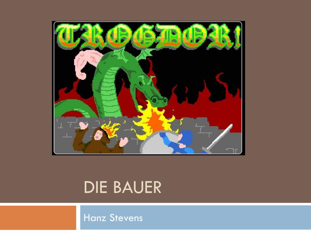 PPT - Die Bauer PowerPoint Presentation, free download - ID:3568430