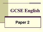 PPT - GCSE English Language PowerPoint Presentation, free download - ID ...