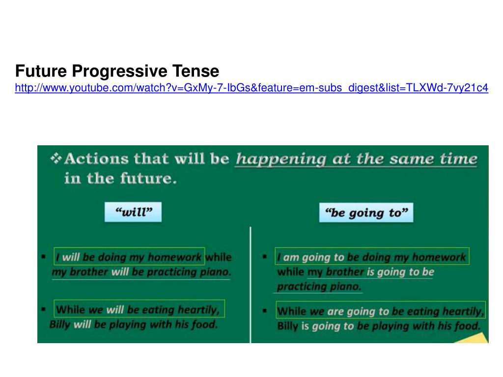 PPT - Future Progressive Tense PowerPoint Presentation, free download ...