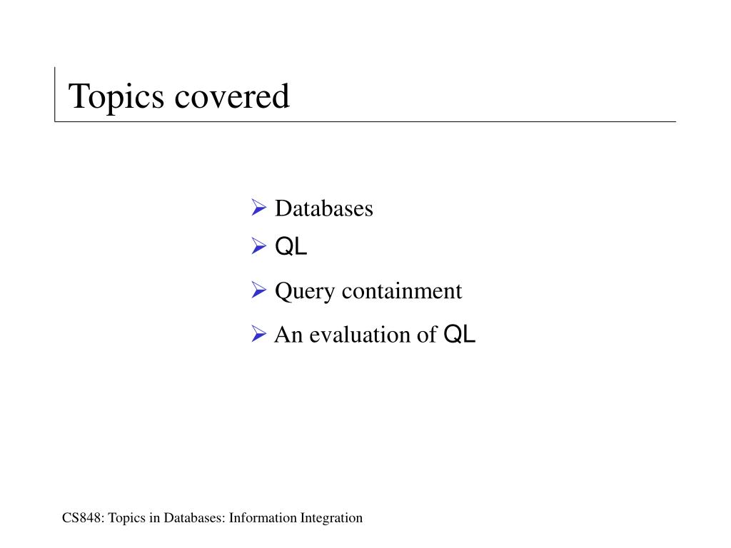 PPT - Topics covered PowerPoint Presentation, free download - ID:3571005