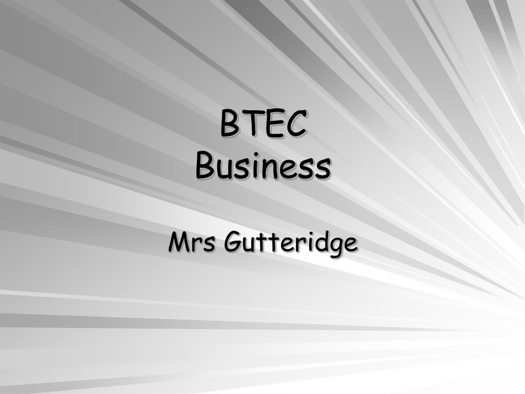 PPT - BTEC Business PowerPoint Presentation, free download - ID:3571083