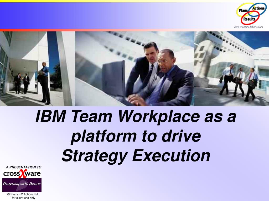 PPT - IBM Team Workplace as a platform to drive Strategy Execution ...