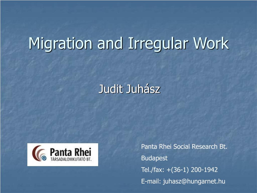 PPT - Migration and Irregular Work PowerPoint Presentation, free ...