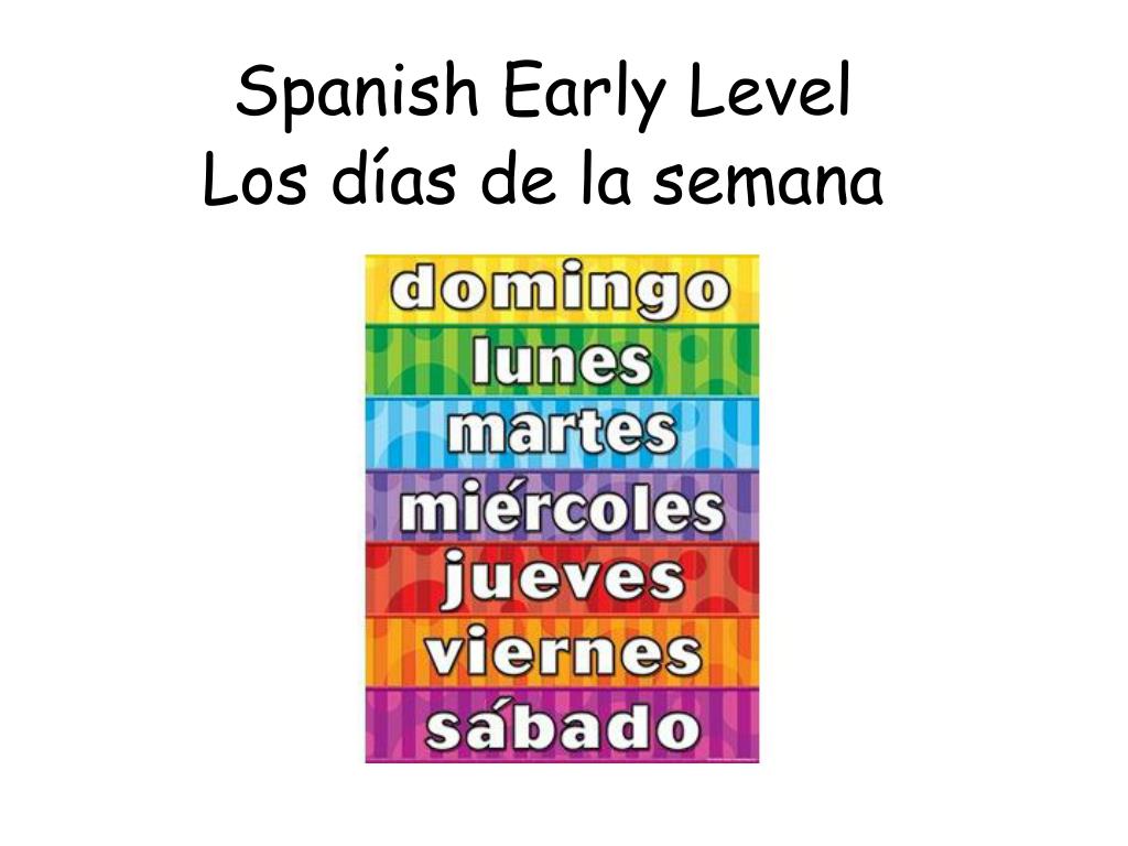 PPT - Spanish Early Level PowerPoint Presentation, free download - ID ...