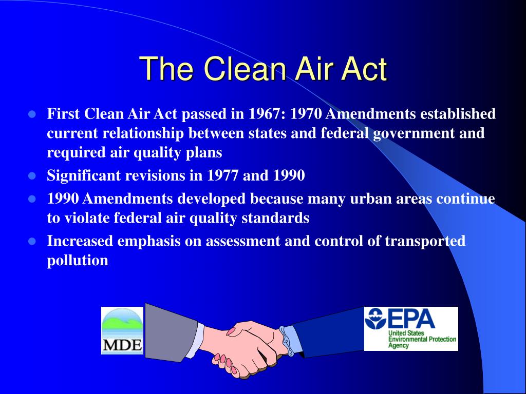 PPT - The Clean Air Act PowerPoint Presentation, free download - ID:3572584