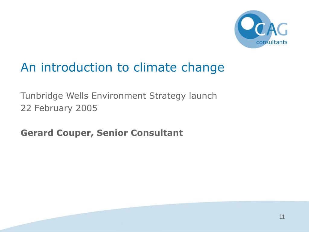 PPT - An introduction to climate change PowerPoint Presentation, free ...
