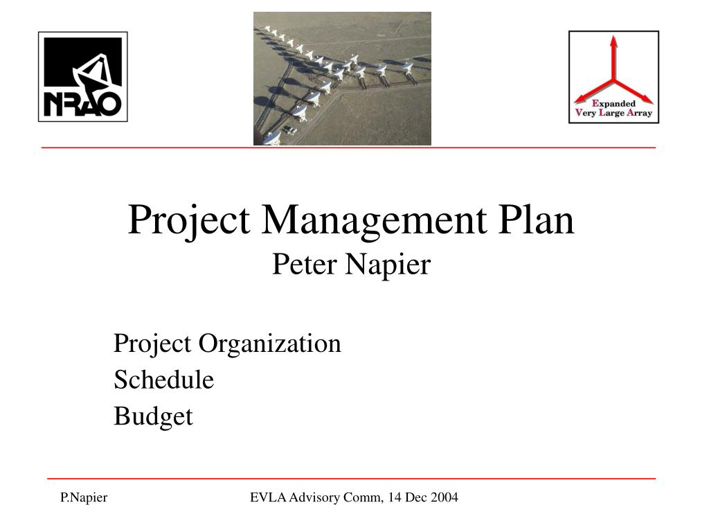 PPT - Project Management Plan Peter Napier PowerPoint Presentation ...