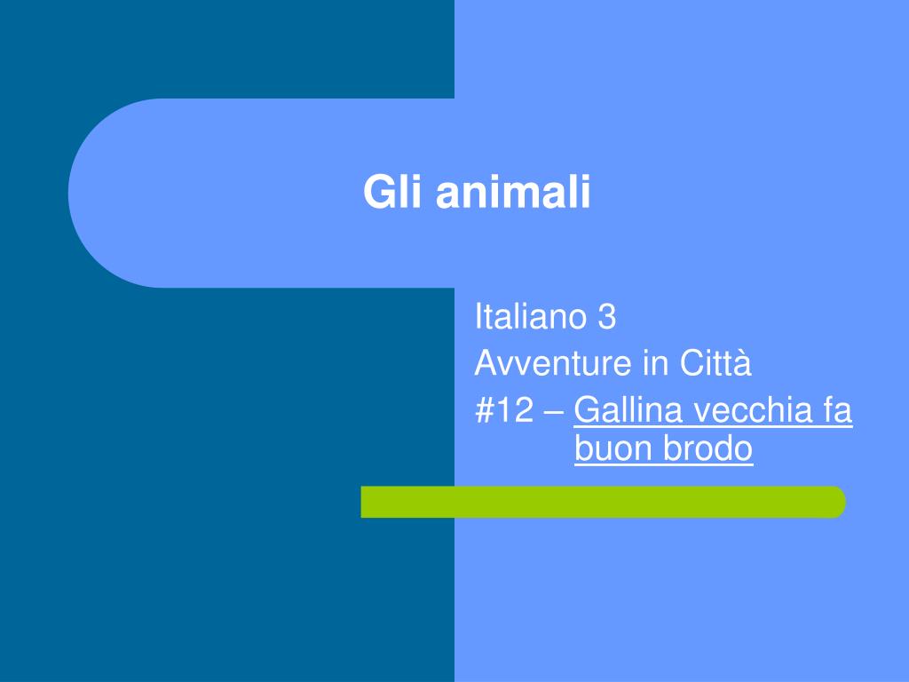 PPT - Gli animali PowerPoint Presentation, free download - ID:3578006