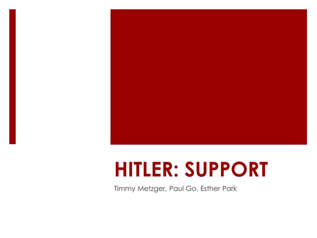 PPT - HITLER: SUPPORT PowerPoint Presentation, free download - ID:3578898
