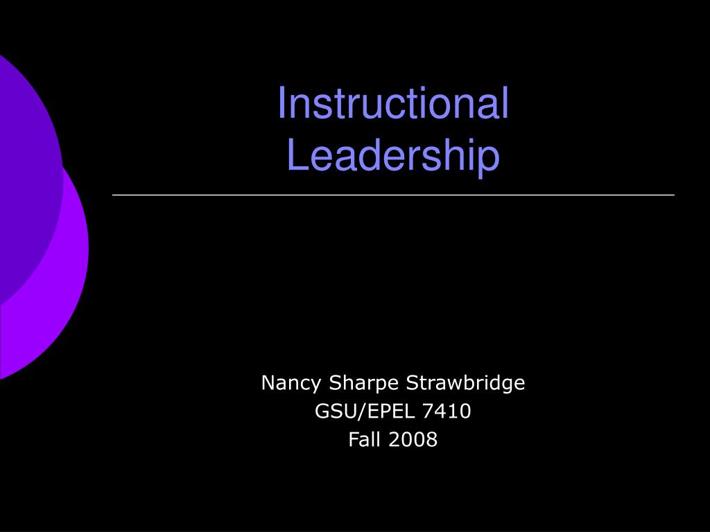PPT - Instructional Leadership PowerPoint Presentation, free download ...