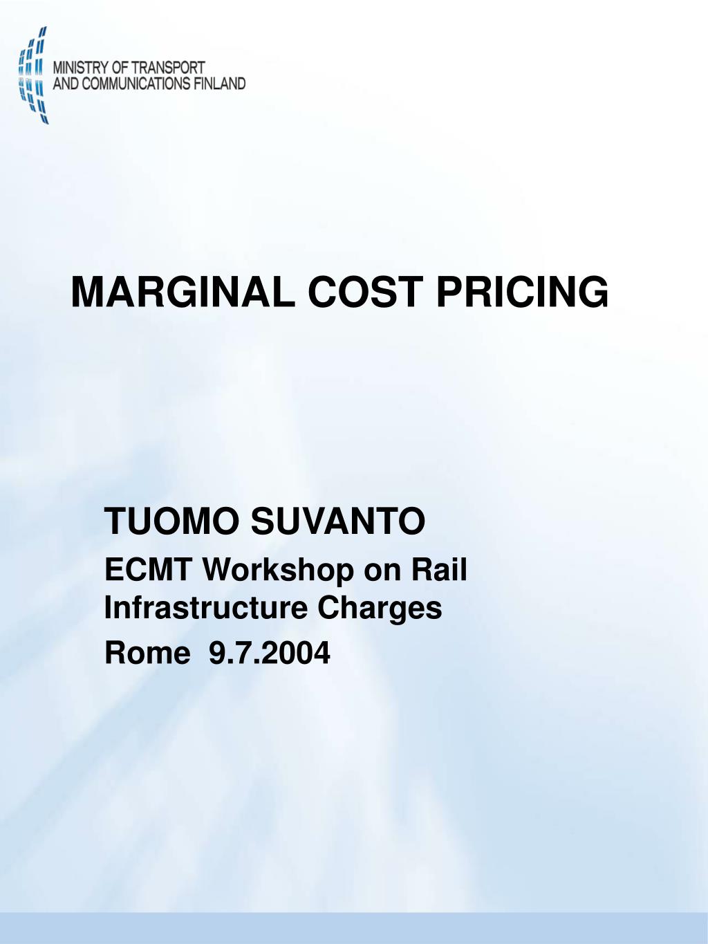 PPT - MARGINAL COST PRICING PowerPoint Presentation, free download - ID ...