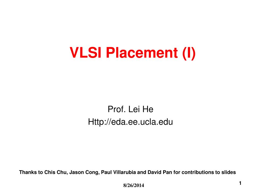 PPT - VLSI Placement (I) PowerPoint Presentation, free download - ID ...
