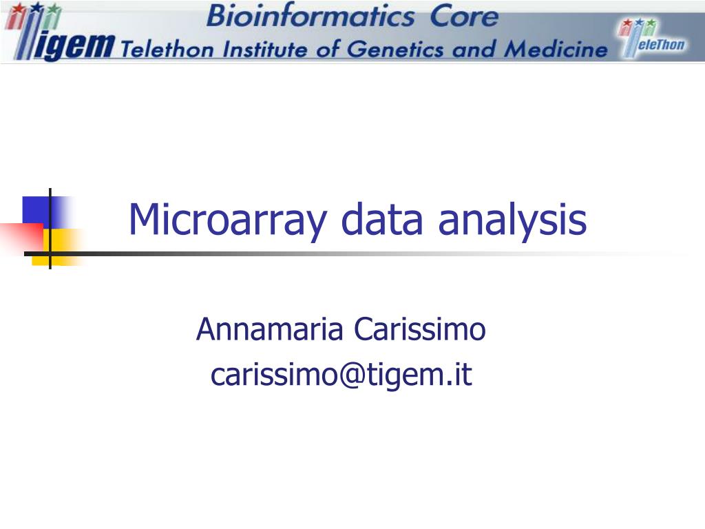 PPT - Microarray data analysis PowerPoint Presentation, free download ...