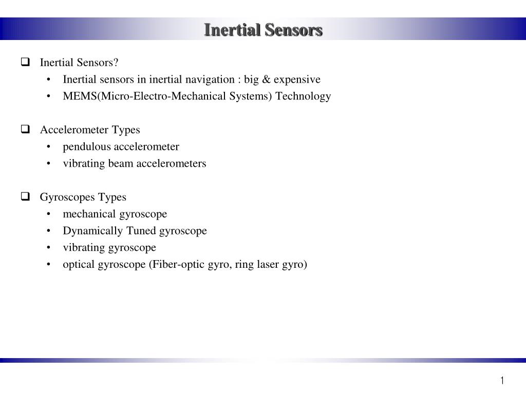 PPT - Inertial Sensors PowerPoint Presentation, free download - ID:3581455