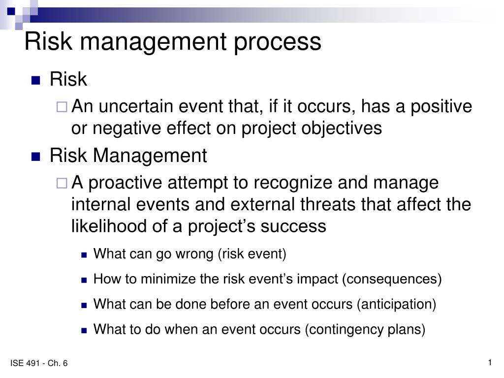 PPT - Risk management process PowerPoint Presentation, free download ...