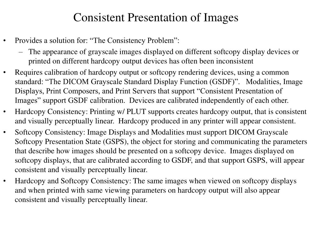 PPT - Consistent Presentation of Images PowerPoint Presentation, free ...
