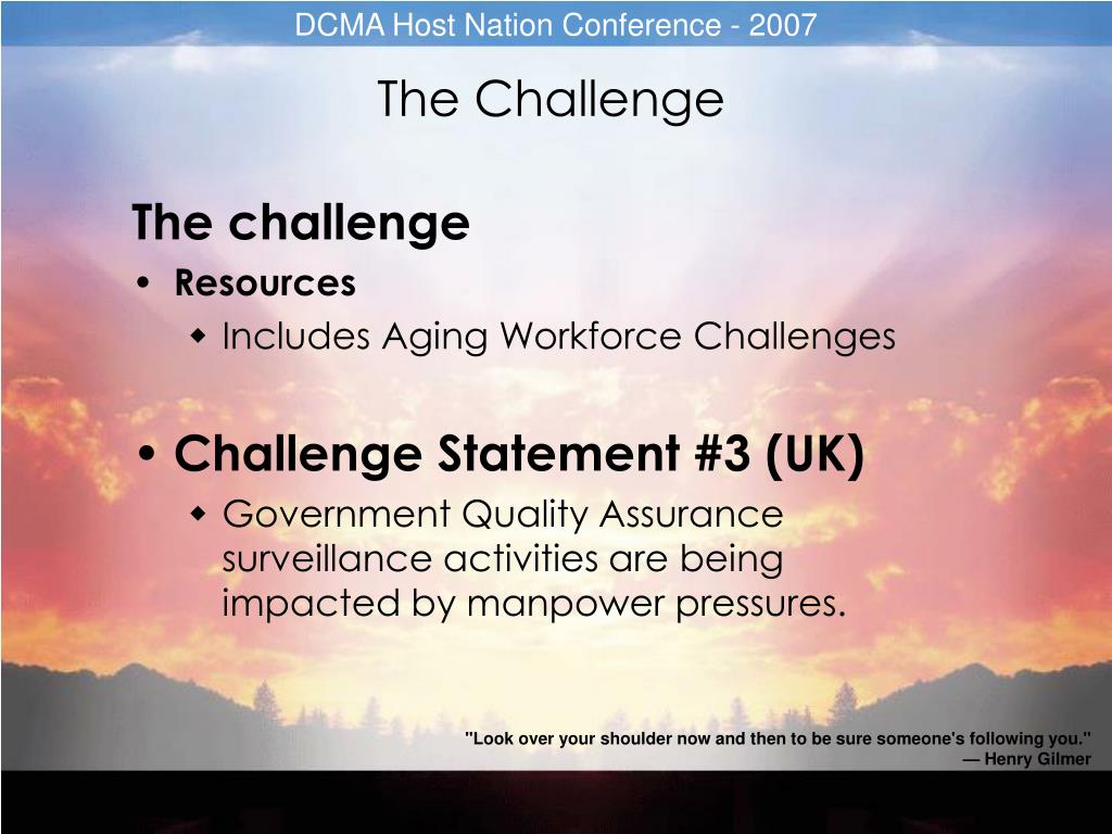 PPT - The Challenge PowerPoint Presentation, free download - ID:3586310