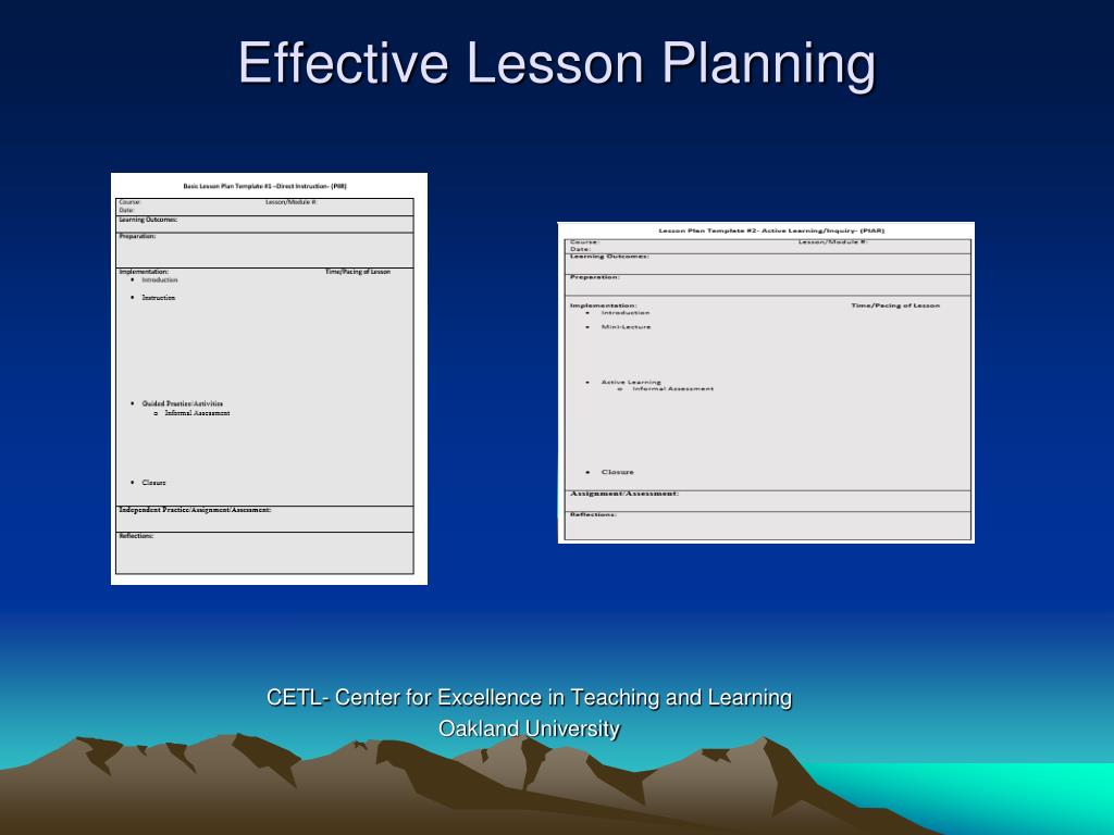 PPT - Effective Lesson Planning PowerPoint Presentation, free download ...