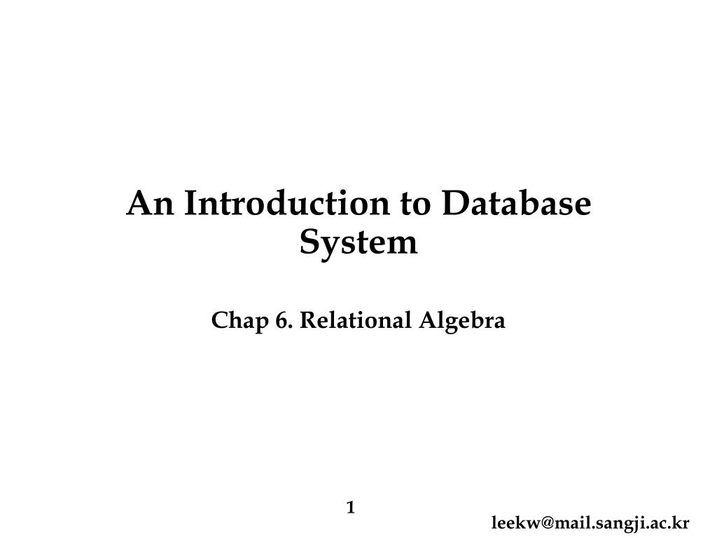 PPT - An Introduction to Database System PowerPoint Presentation, free ...