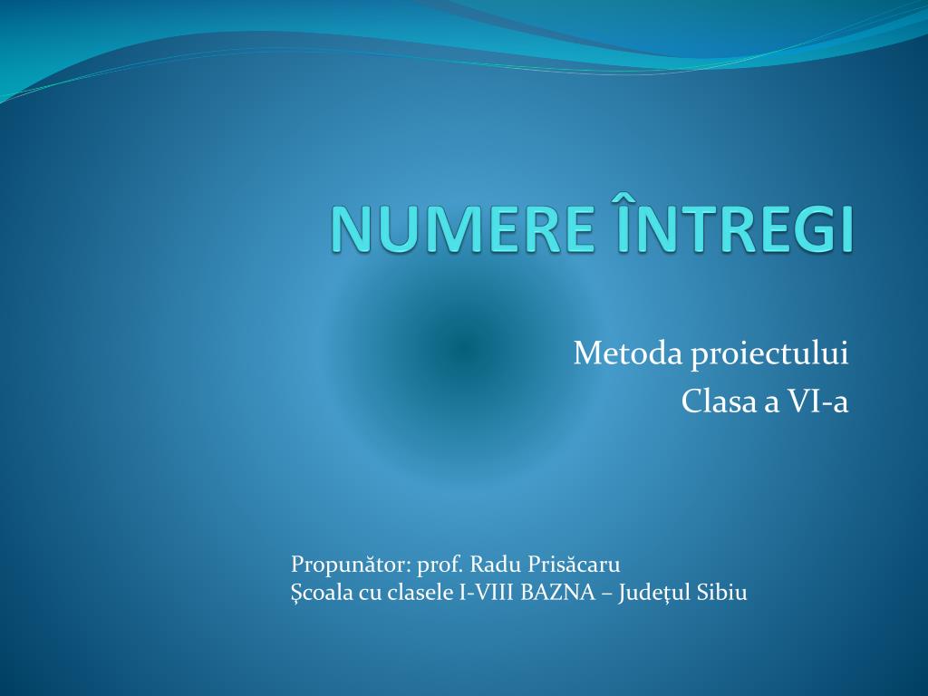 PPT - NUMERE ÎNTREGI PowerPoint Presentation, free download - ID:3593064
