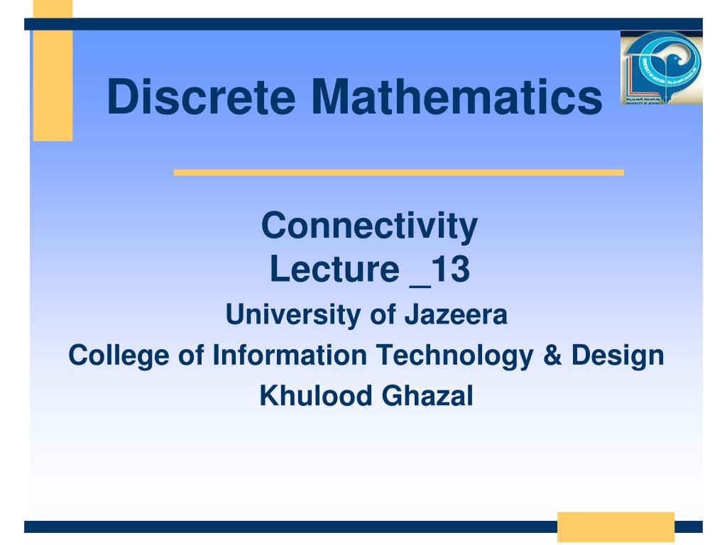 PPT - Discrete Mathematics PowerPoint Presentation, free download - ID ...