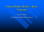 PPT - Principles and concepts of Public Health PowerPoint Presentation ...