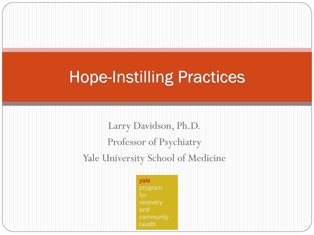 PPT - Hope-Instilling Practices PowerPoint Presentation, free download ...