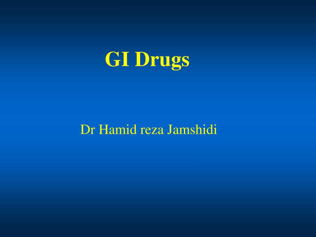 PPT - GI Drugs PowerPoint Presentation, free download - ID:3597480