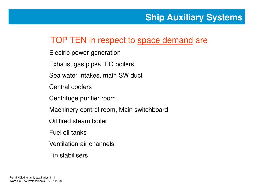 PPT - Ship Auxiliary Systems PowerPoint Presentation, free download ...