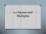 PPT - Factors and Multiples PowerPoint Presentation, free download - ID ...