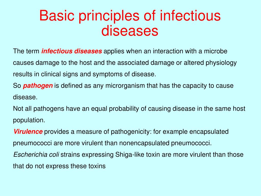 PPT - Basic principles of infectious diseases PowerPoint Presentation ...