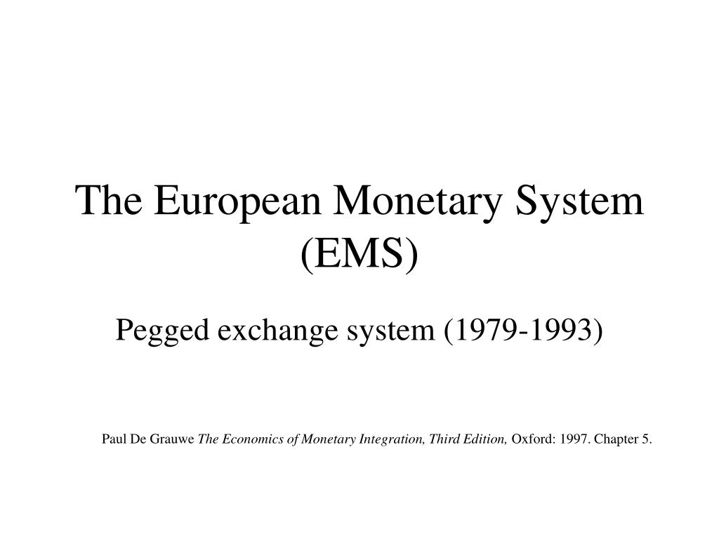 PPT - The European Monetary System (EMS) PowerPoint Presentation, free ...