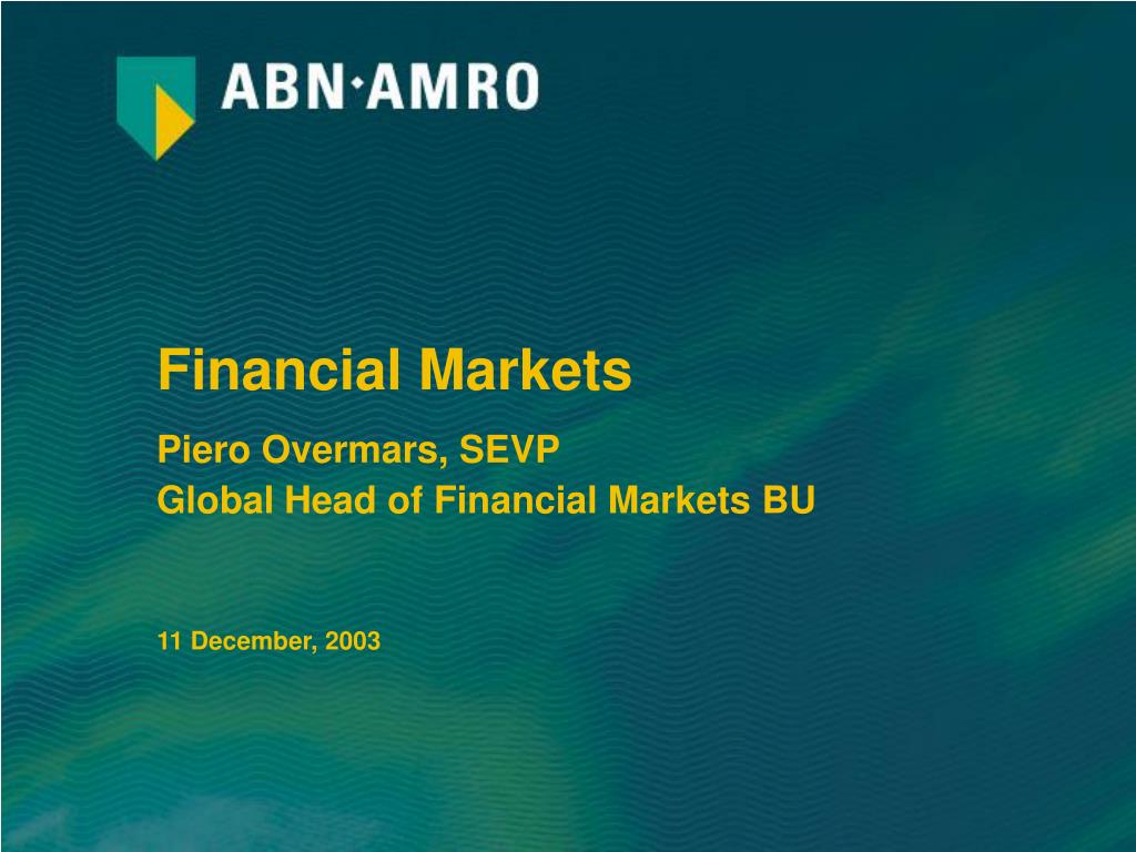 PPT - Financial Markets PowerPoint Presentation, free download - ID:3603505